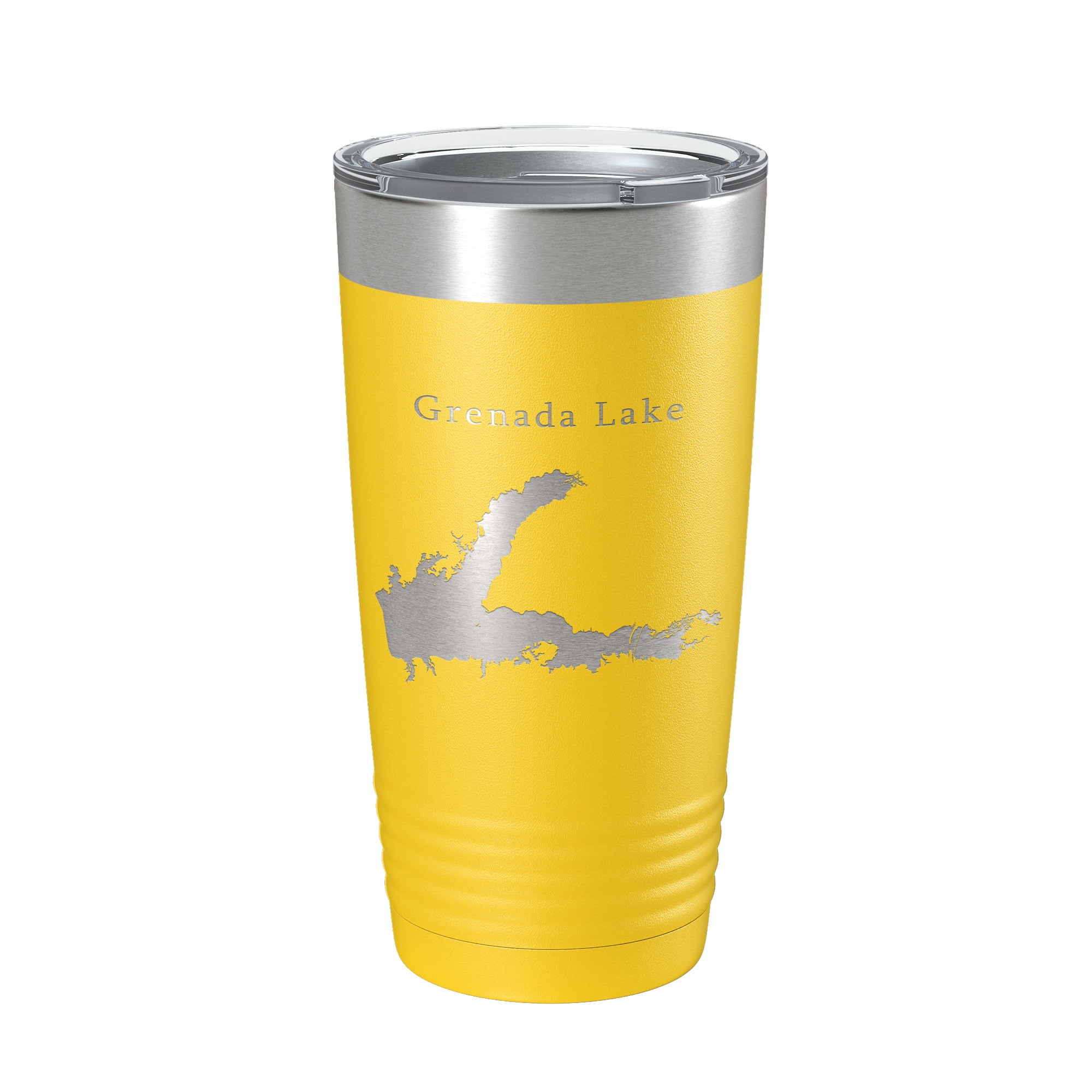 Grenada Lake Map Tumbler Travel Mug Insulated Laser Engraved Coffee Cup ...