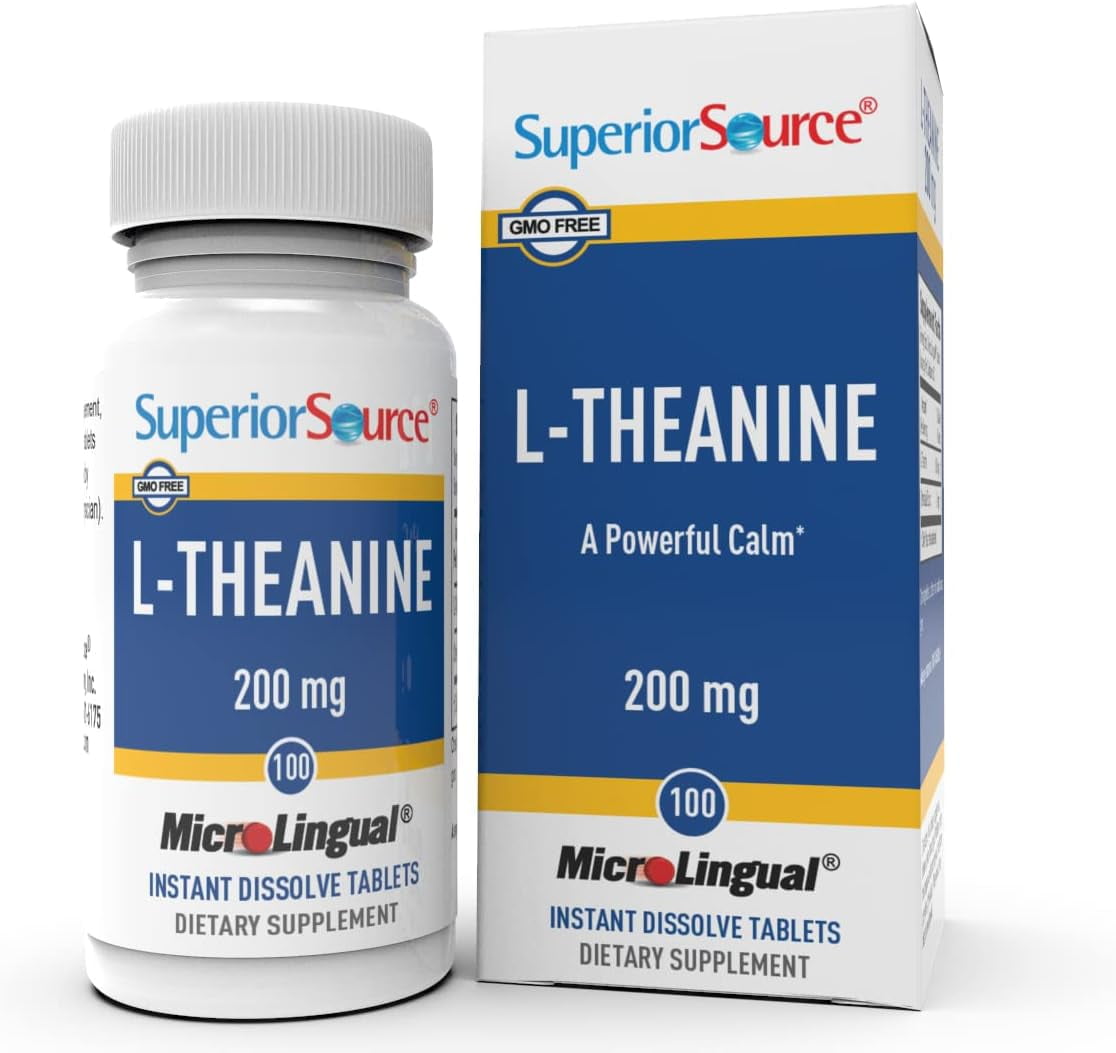 Suplemento Superior Source L-Teanina 200 mg para adultos 100 ...
