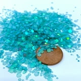 Glow Turquoise Mix Glitter Confetti (1oz = 28g) - Walmart.com