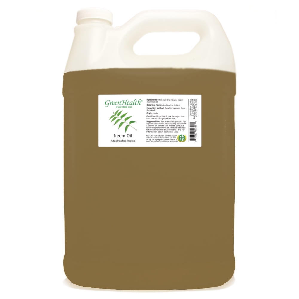 Neem Oil 100% Pure, uncut - 1 Gallon - GreenHealth - Walmart.com