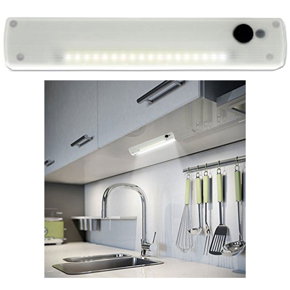 4 LED Wireless Cabinet Night Light Portable Closet Under Lamp Wardrobe ...