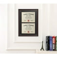 "ELSKER&HOME Double Diploma Frames, Cherry Golden Rim, Two 8.5""x11 ...