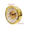 3.5in Round Clock Insert Gold/Silver Trim Perspective Clock Perfect for ...