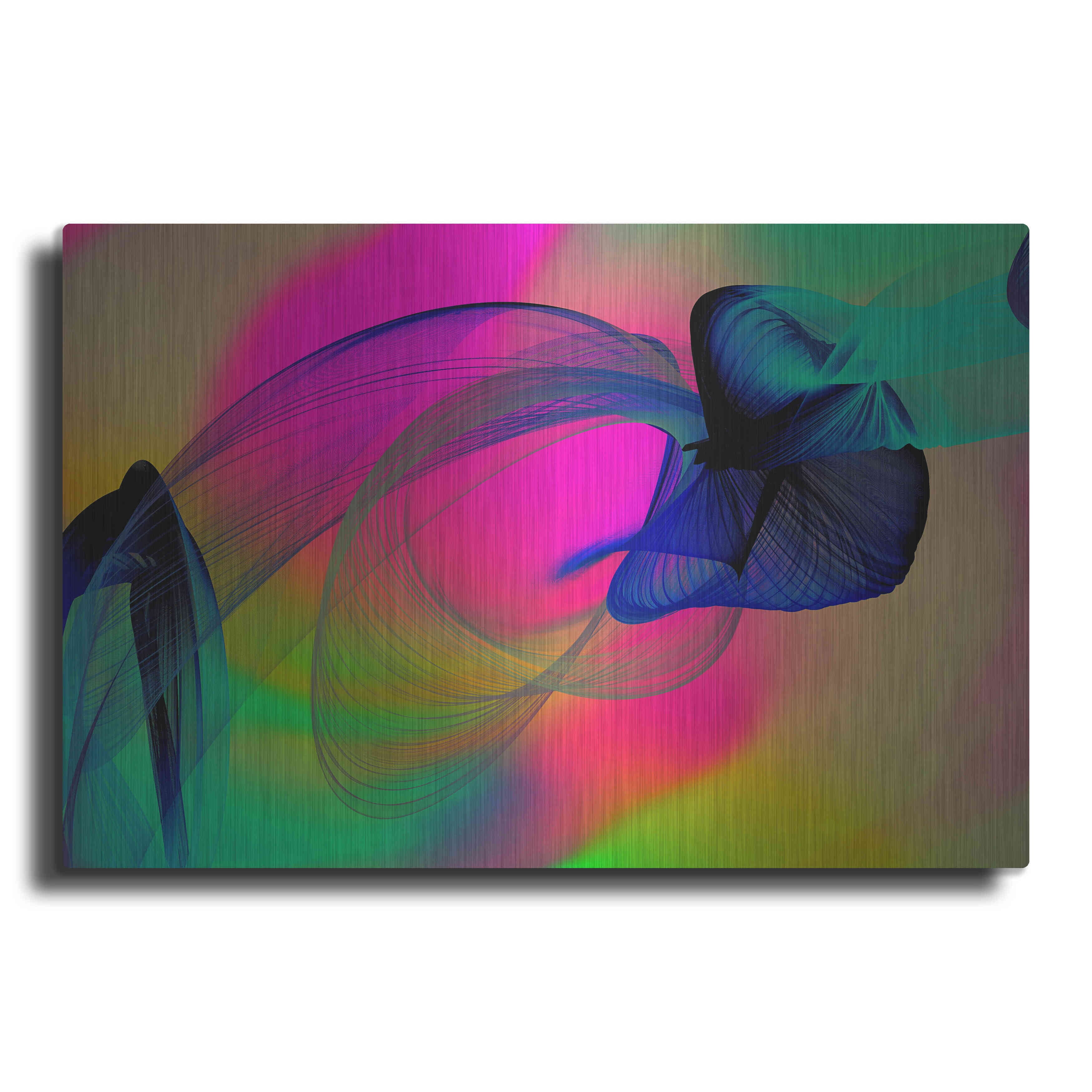 Luxe Metal Art 'Color In The Lines 22' by Irena Orlov, Metal Wall Art ...