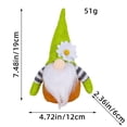 4Pcs 7.48Inch Easter Spring Summer Flower Gnome Stuffed Animals Plush ...