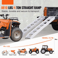 Aluminum Ramps 8810lbs Capacity - Heavy Duty Loading Ramps for ...