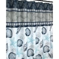 Serafina Home Coastal Shells Fabric Shower Curtain for Bathroom ...