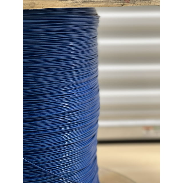 Laureola 1/16" to 3/32" PVC Coated Blue Color Galvanized Cable 7x7 ...