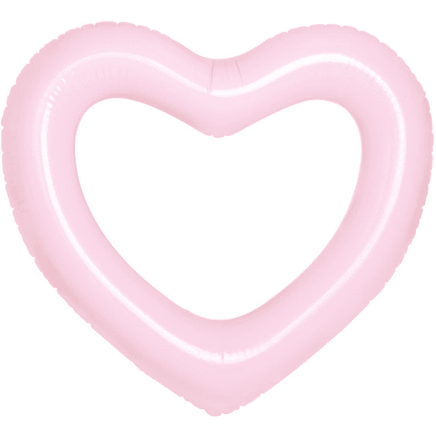 Inflatable Swim Rings, Heart Shaped Swimming Pool Float Loungers Tube ...