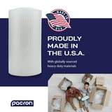 Pacron Clear Bubble Wrap Roll 100FT x 12IN, 5/16" Dense, Perforated ...