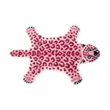 Leopard Print Small Area Rug, Soft Slip Animal Printed Mat for Living ...