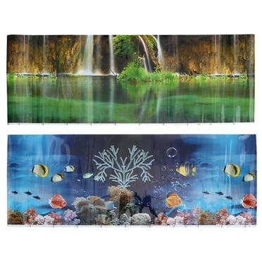 LYUMO Aquarium Fish Tank Background Poster PVC Adhesive Underwater ...