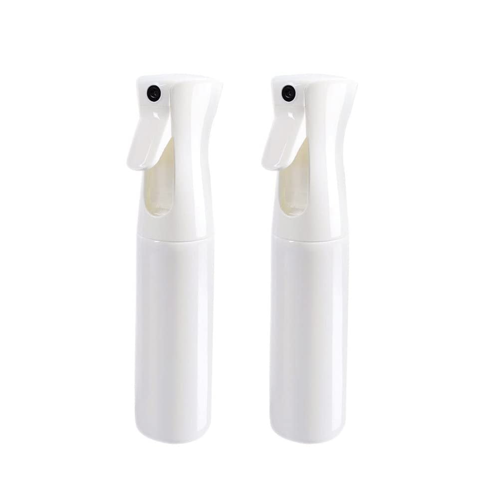 2 Pack Continuous Mist Empty White Spray Bottle For Hair - Salon ...