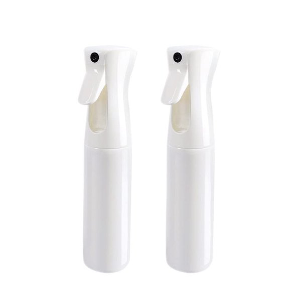 2 Pack Continuous Mist Empty White Spray Bottle For Hair - Salon ...