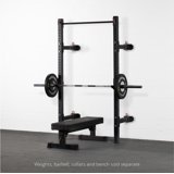 Titan Fitness X-3 Series 91in Wall Mounted Folding Power Rack, 21in ...
