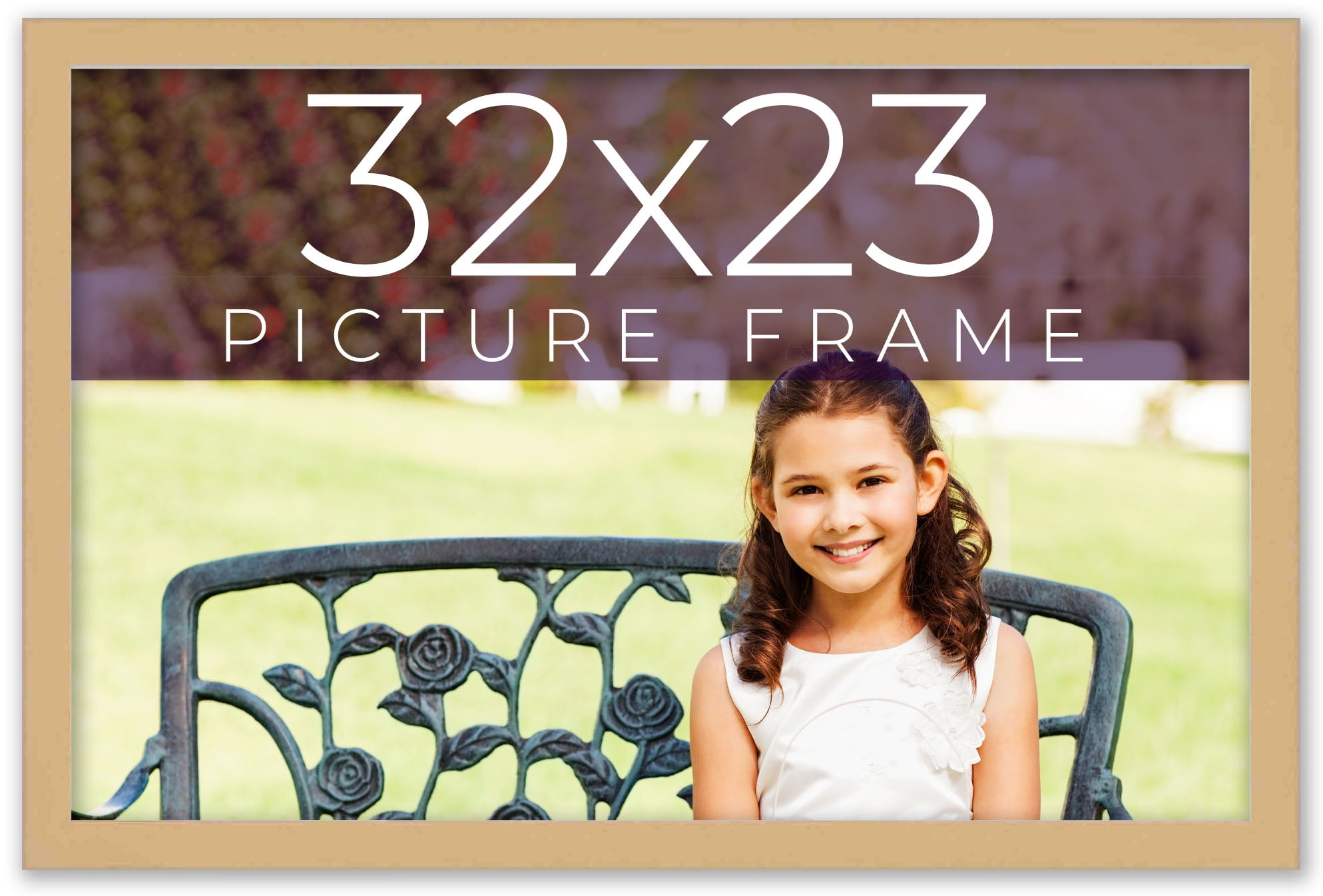 32x23 Shadow Box Frame Brown | 0.875 inches Deep Real Wood Contemporary ...