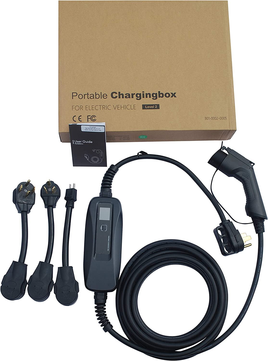 Couplago 40 Amp Level 2 EV Charger,NEMA 14-50P,J1772,240V/120V, with 3 ...