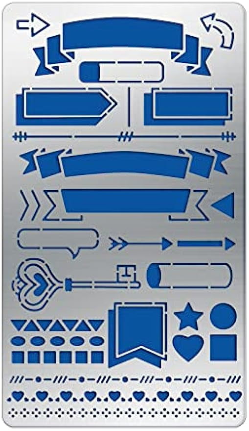 1pc Divider and Dialog Theme Metal Stencils Stainless Steel Painting ...