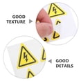 DEEPCRAFF 200Pcs Electric Danger Sticker Yellow Triangle Adhesive ...