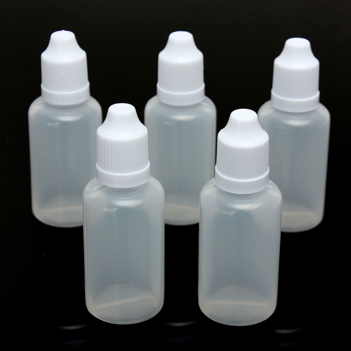 10Pcs 30ml White Empty Plastic Squeezable Dropper Bottles Eye Dropper ...
