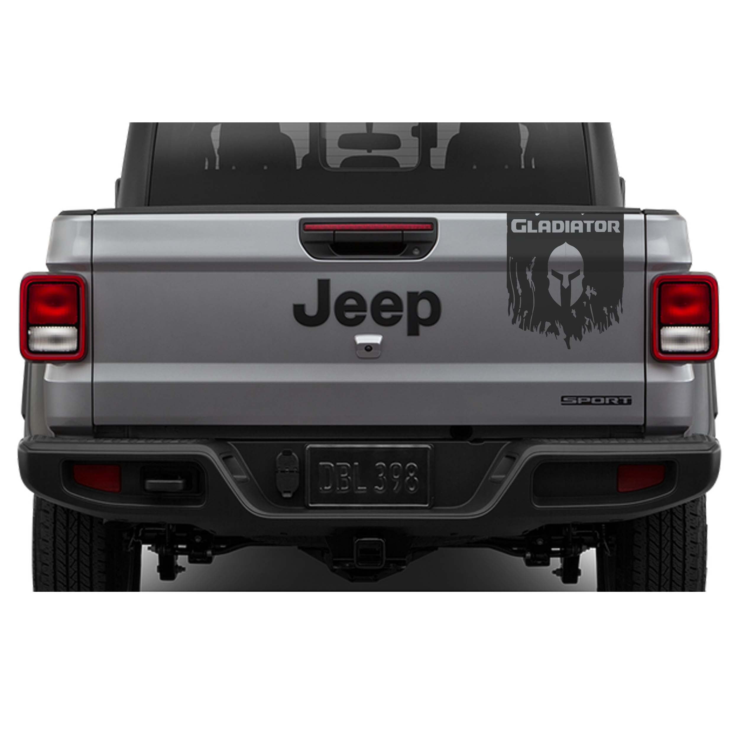 Collectible Decals Tailgate Pennant Vinyl Decal Fits JT Gladiator ...