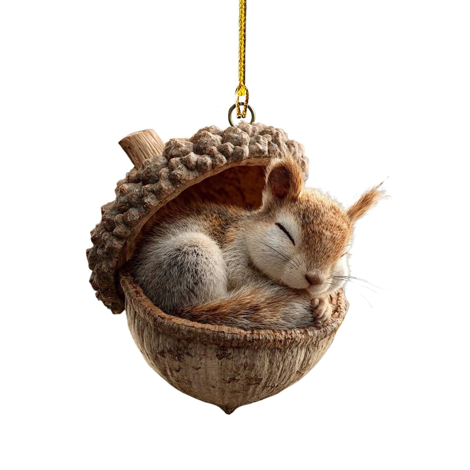 Click here for Tanuse Cozy Forest Animal Acorn Ornaments Set  Acr... prices