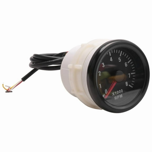 Geloo Tachometer 8000RPM Tach Gauge Hour Meter for Boat Marine 85mm ...