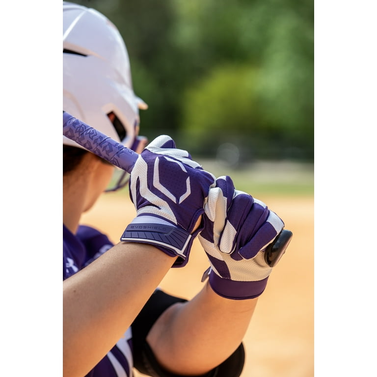 Evoshield SRZ-1™ Youth Batting Gloves - Purple, Large - Walmart.com