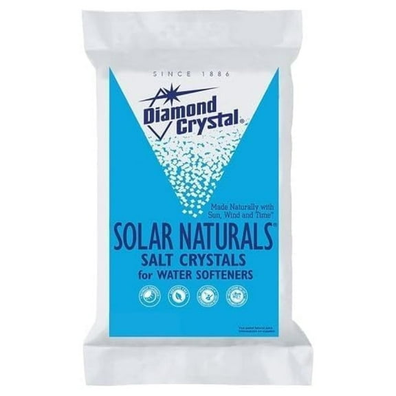 Diamond Crystal High Purity Solar Water Softener Salt Crystals, 40 lb ...
