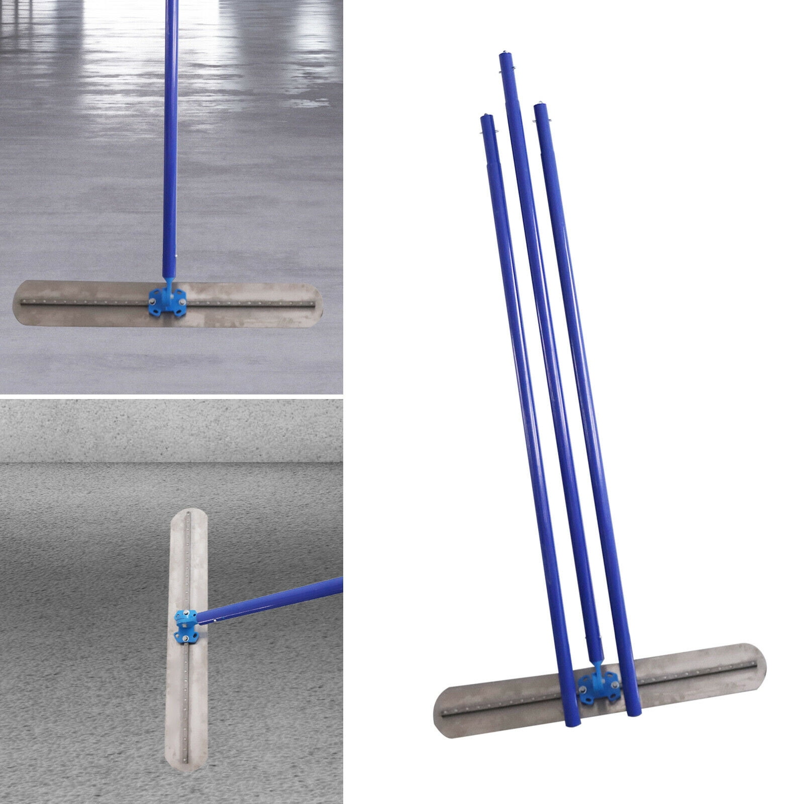 Bull Float Concrete Tool Wiping Tool W/ 3 Handles + Cement Trowel ...