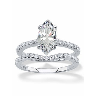 Pandora Sparkling Marquise Double Wishbone Ring - 199095C01-54 ...