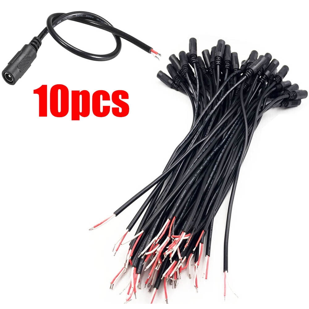 DC Power 5.5mm x 2.5mm 4A 18AWG 30cm Female Plug Connector Pigtail ...