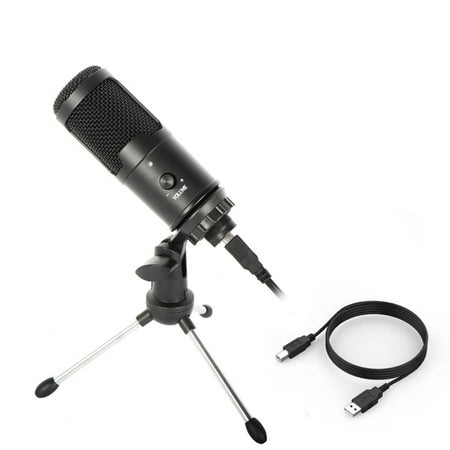 Singing USB Wired Condenser Microphone Live Streaming Meeting Noise ...