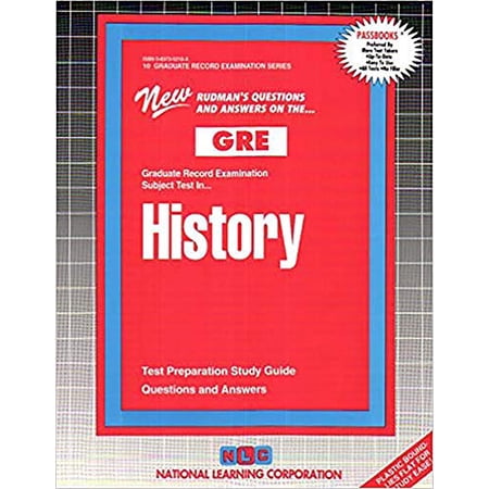 HISTORY (Graduate Record Examination Series) (Passbooks) (GRADUATE ...