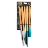 Thyme & Table Silicone Utensils, 5 Piece Set, Spatulas and Basting ...