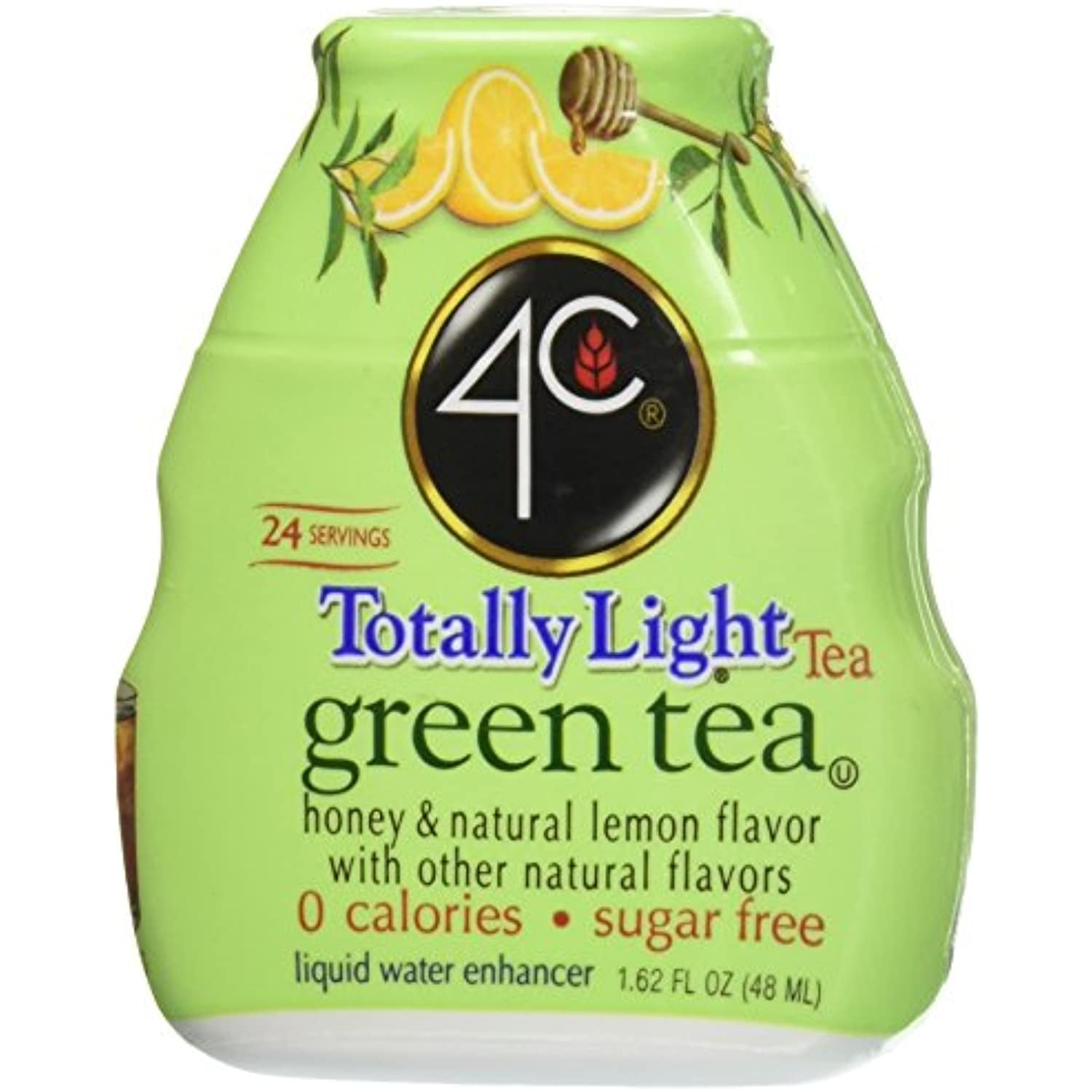 4C Totally Light Green Tea Liquid Water Enhancer 1.62 Fl Oz (4 Count ...