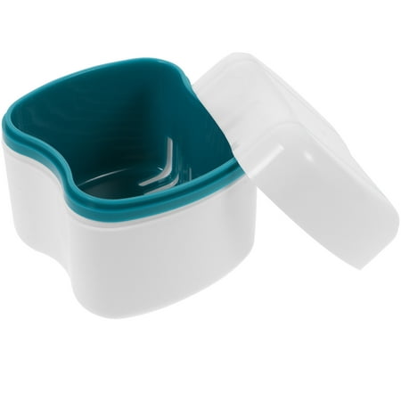 Denture Box Case Denture Bath Box Case Dental False Teeth Storage Box ...