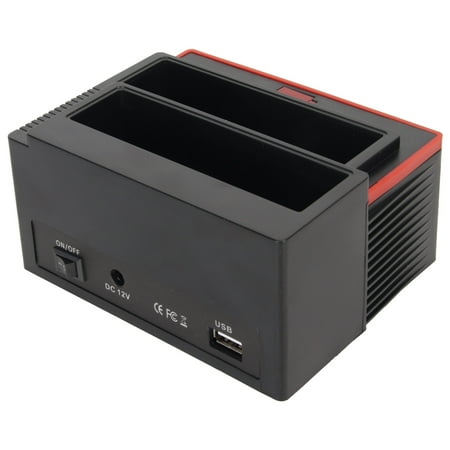 HDD Docking Station, USB 2.0 To IDE Dual Bay External Hard Drive ...