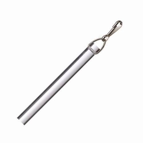 48" Clear Acrylic Drapery Baton / Wand 1/2" Thick Stainless Steel Hook ...
