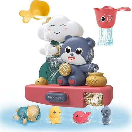 Bath Toy. Waterfall Bath Toy 7 Pcs For Baby From 1 Year. Shower Bath ...