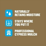 NoFloat Natural Cypress Blend Garden Mulch, Brown Yard Mulch, 2 Cubic ...