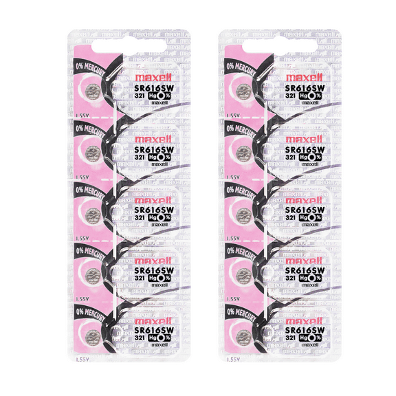 Energizer 321 Watch Batteries, SR616SW Battery Cell, Silver Oxide, 5 ...
