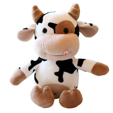 Cow Plush Toy Sleeping Pillow Stuffed Animal Doll for Living Room Kids ...