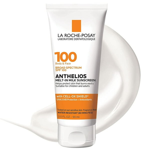 Protector solar La Roche-Posay Anthelios Leche derretida SPF 100 90 ml | Bodega Aurrera en línea