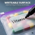 Reusable Pill Pouches for Travel: Color-Coded Daily Pill Organizer with ...