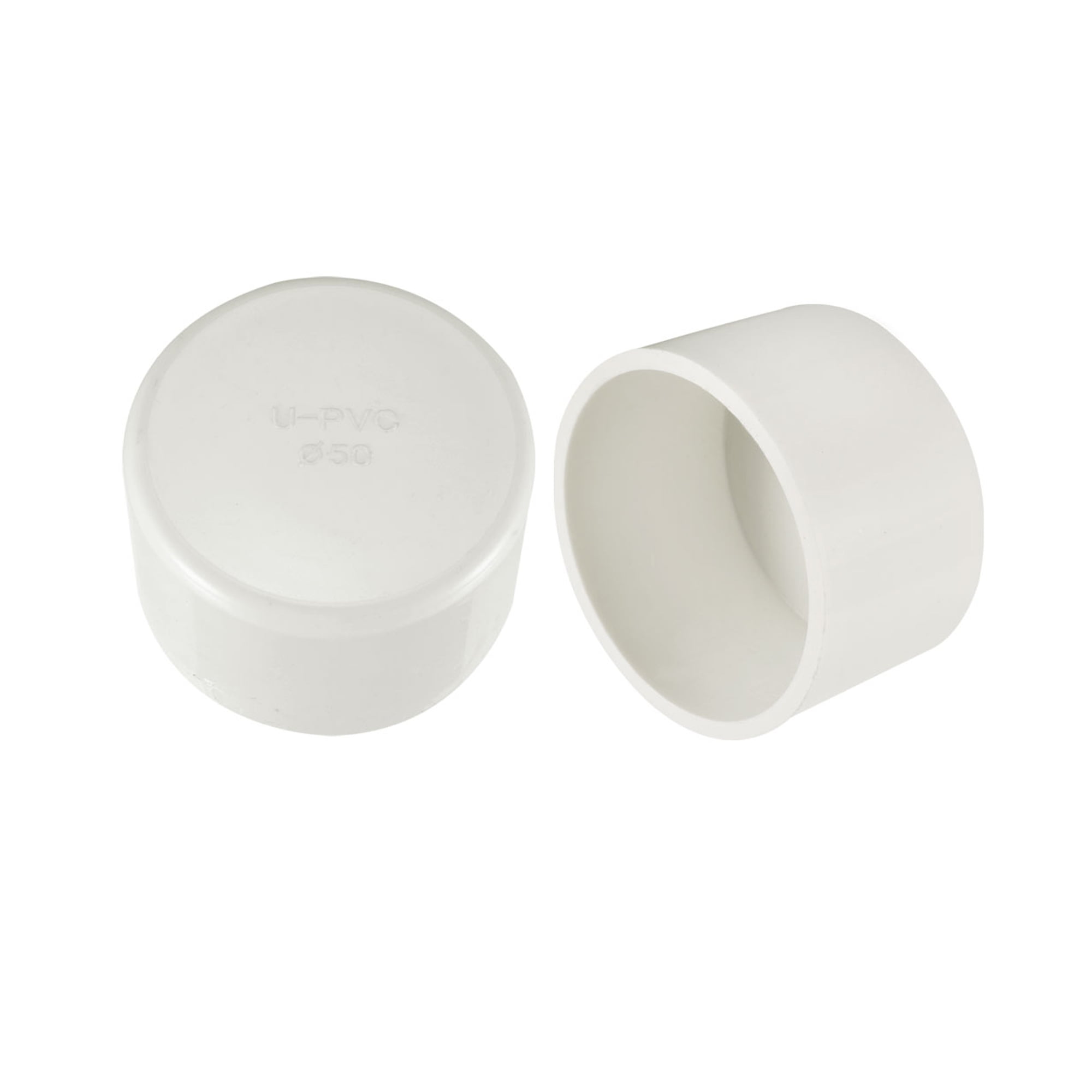 Unique Bargains 50mm PVC Pipe Cap Fitting Slip Socket External End Caps ...