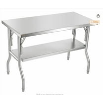 48 x 30 Inch Folding Commercial Prep Table Commercial Worktable ...