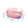 Lksixu Lunch Box for Adults, 3 Compartment Bento Box with Utensils and ...