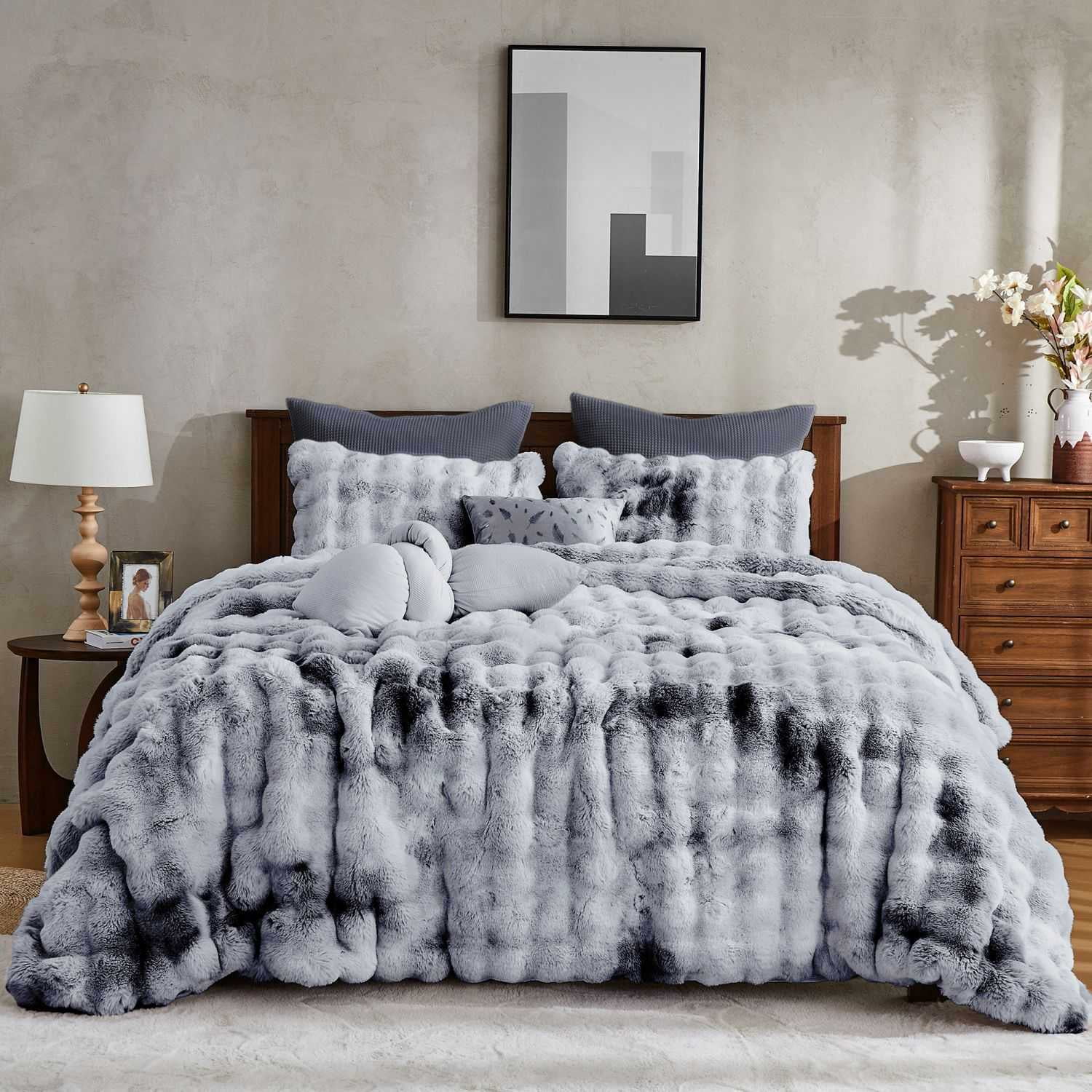 Ugg alpine faux fur comforter set king store