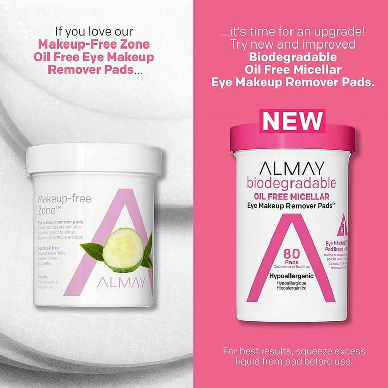 Almay Oil Free Eye Makeup Remover Pads Almay Biodegradable Longwear